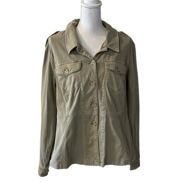 torrid | Jackets & Coats | Torrid Twill Peplum Utility Jacket 3 Us 3x ...